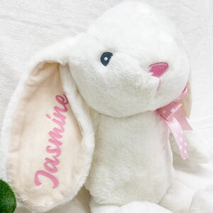 Personalised Bunny Name Soft Toy With Ribbon Teddy, Soft Toy - Etsy