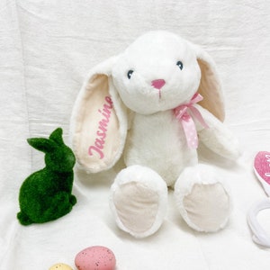Personalised Bunny Name Soft Toy With Ribbon Teddy, Soft Toy - Etsy