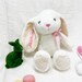 Personalised Bunny Name Soft Toy With Ribbon Teddy, Soft Toy - Etsy
