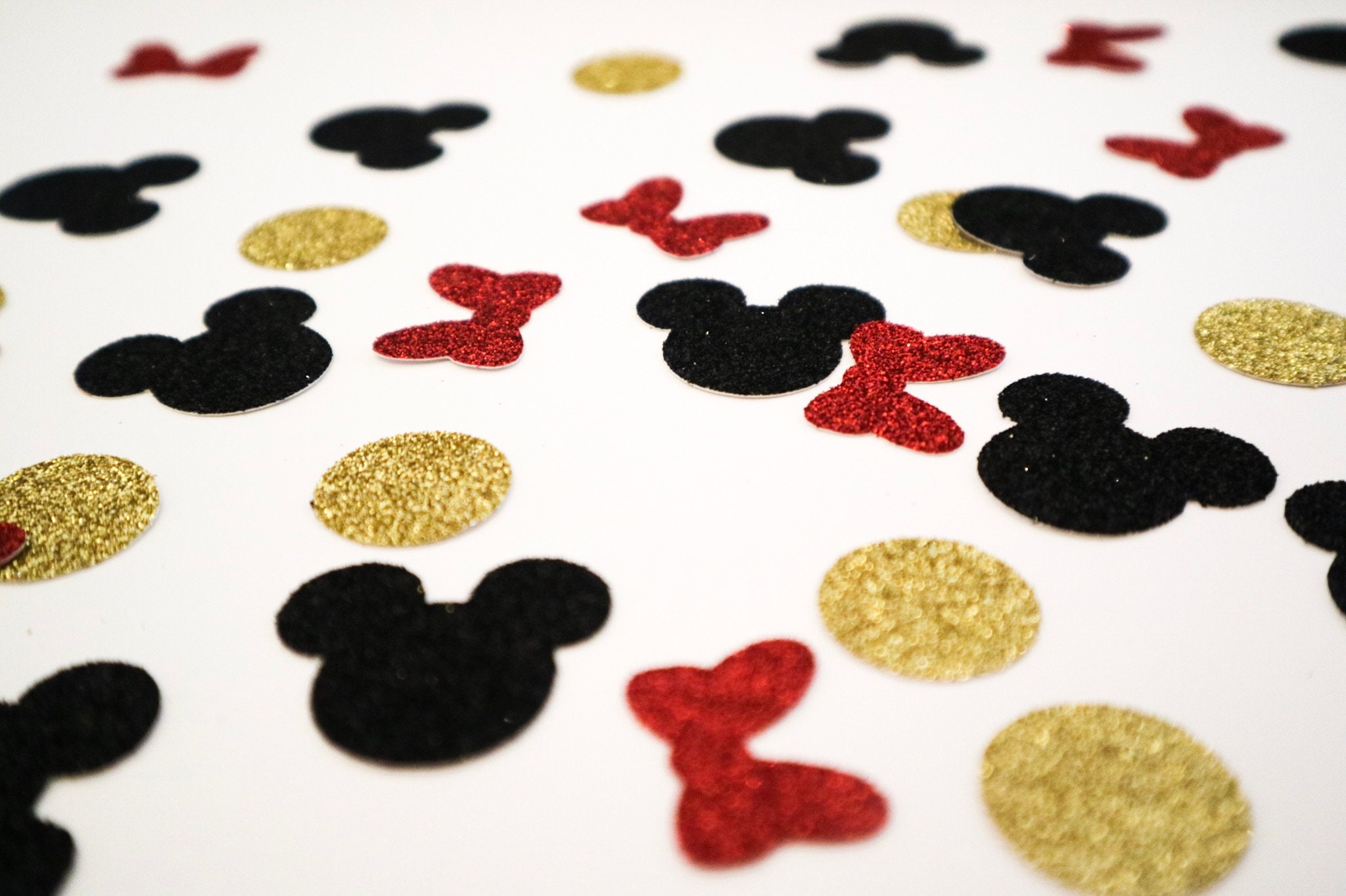 Mickey and Minnie Mouse Bow Glitter Confetti - Tableware - Table Decor ...