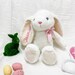 Personalised Bunny Name Soft Toy With Ribbon Teddy, Soft Toy - Etsy