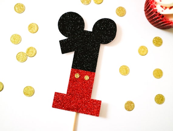 Mickey Mouse Birthday Number 1 Mickey Mouse Silhouette Layer Cake