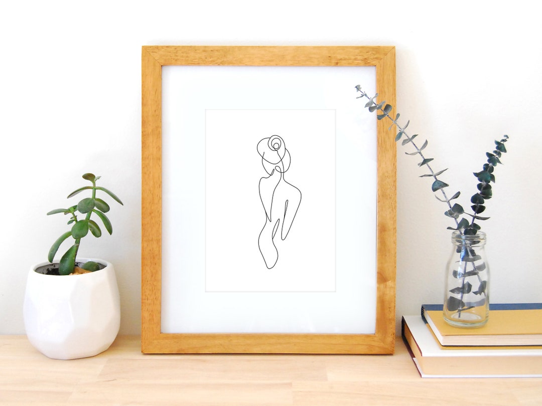 Figure Drawing, Female, Feminism, Line Art, Art Print, Illustration ...