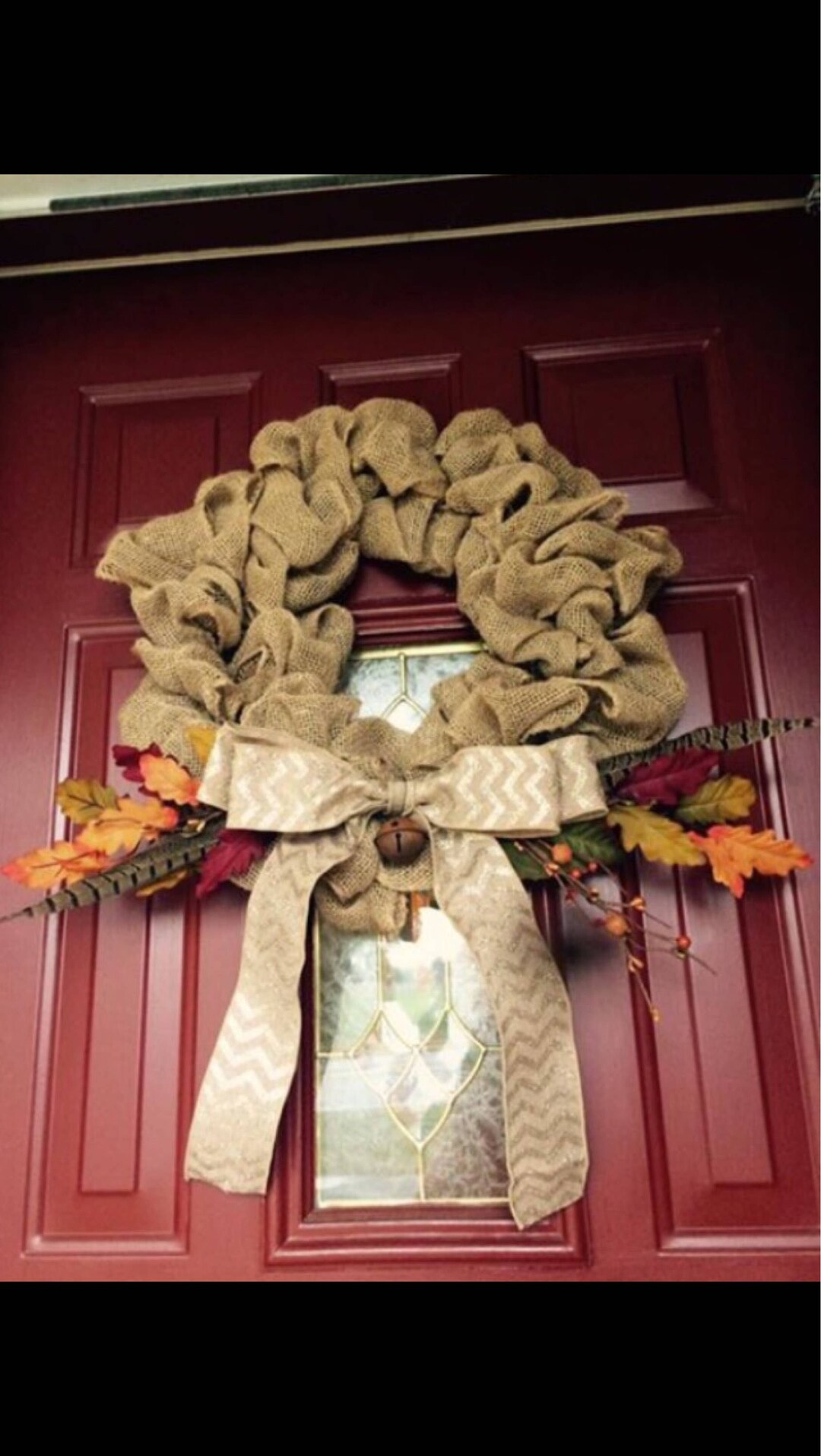 Custom Rustic Burlap Wreath - Etsy