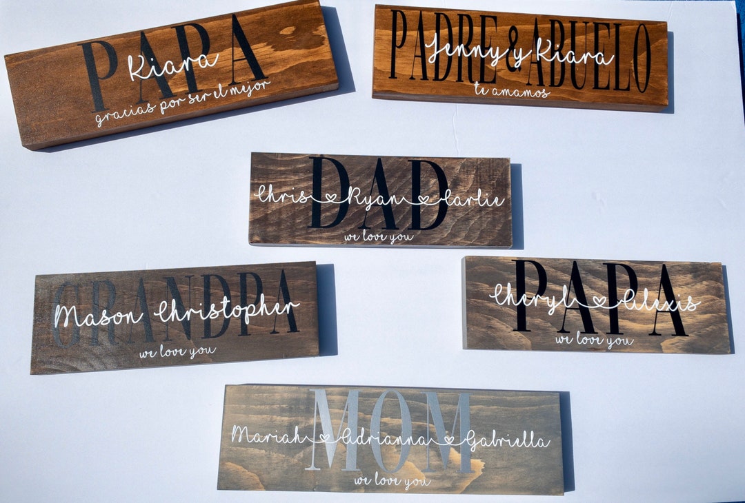 Father’s Day Dad Mom We Love You Grandparents Family Home Personalized ...