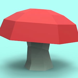 Mushroom Papercraft PDF Pack - 3D Paper Sculpture Template With ...