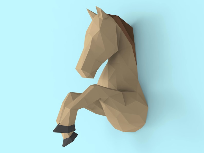 Horse Papercraft PDF Pack - 3D Paper Sculpture Template With ...