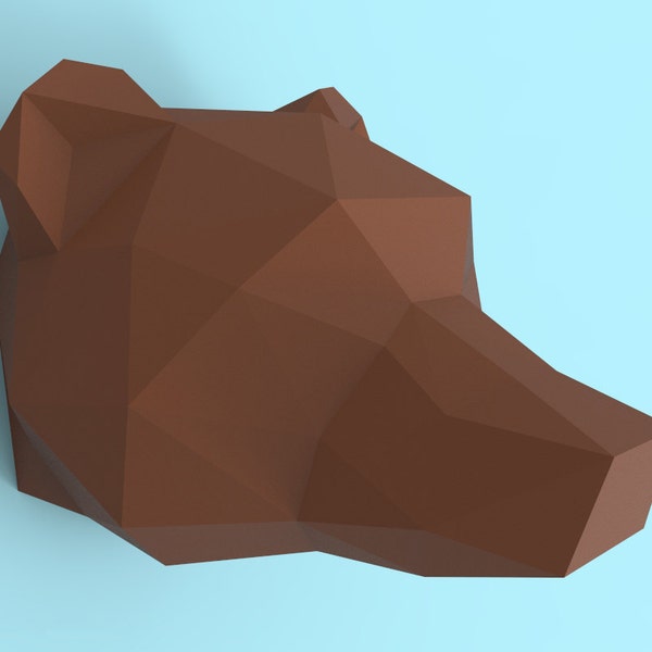 Cardboard Animal Head Template - Etsy