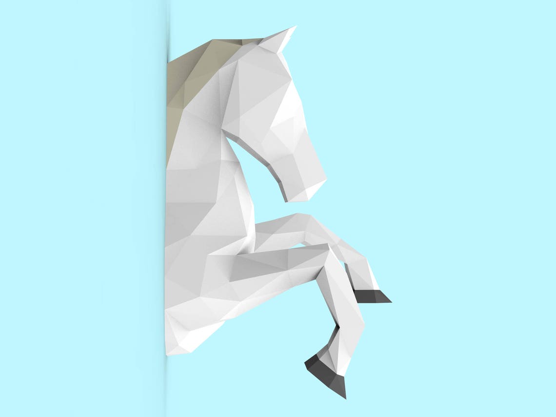 Horse Papercraft PDF Pack - 3D Paper Sculpture Template With ...