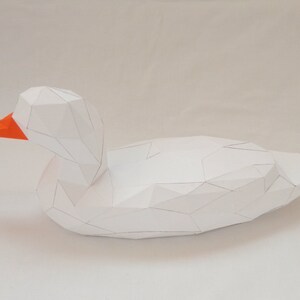 Duck Papercraft PDF Pack - 3D Paper Sculpture Template With ...