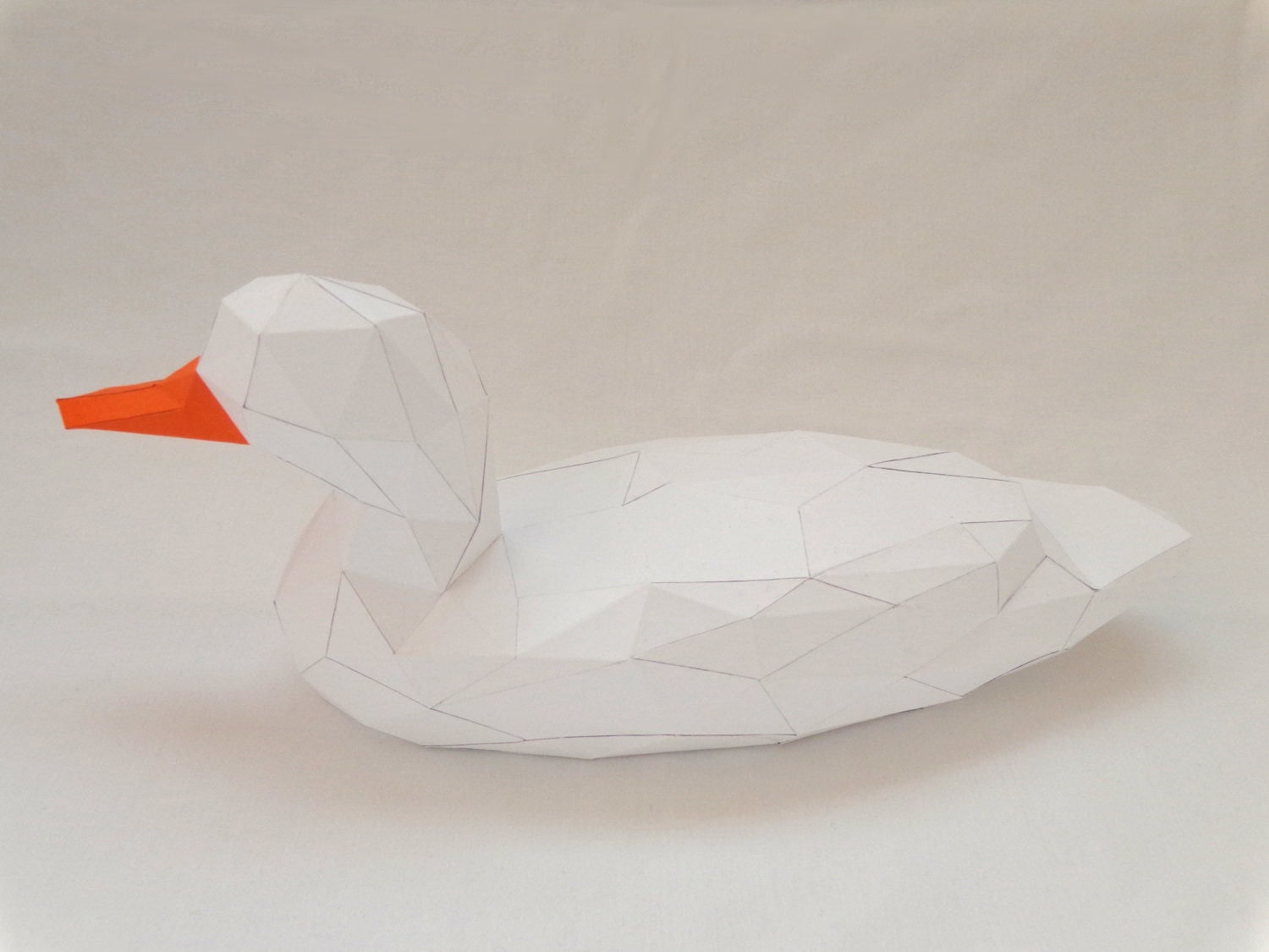 Duck Papercraft PDF Pack 3D Paper Sculpture Template With | Etsy