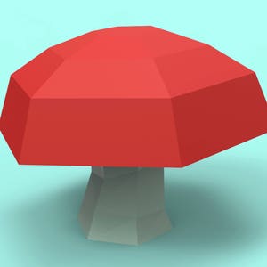 Mushroom Papercraft PDF Pack - 3D Paper Sculpture Template With ...