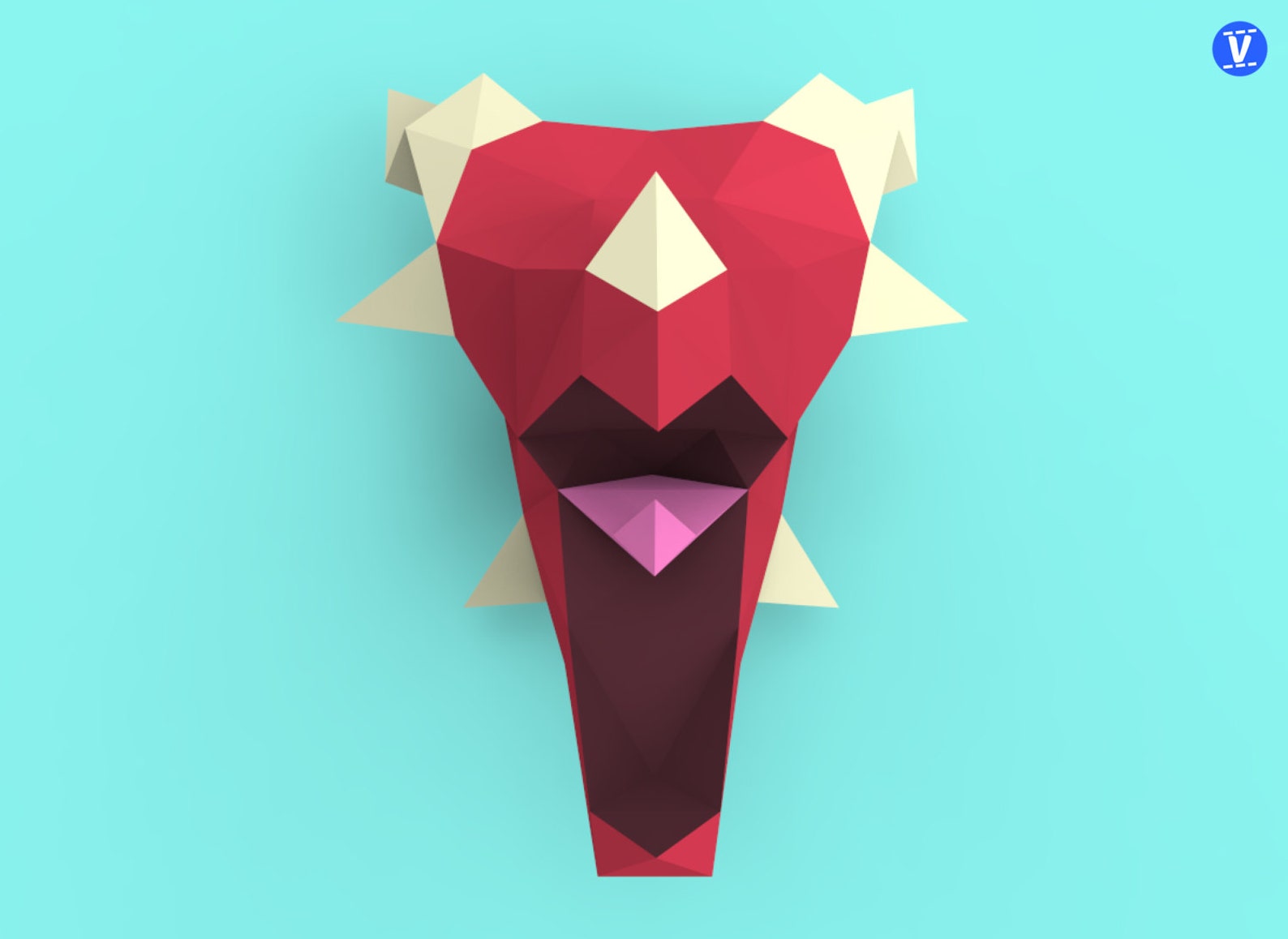 Lucky Dragon Head Papercraft PDF Pack - 3D Paper Sculpture Template ...