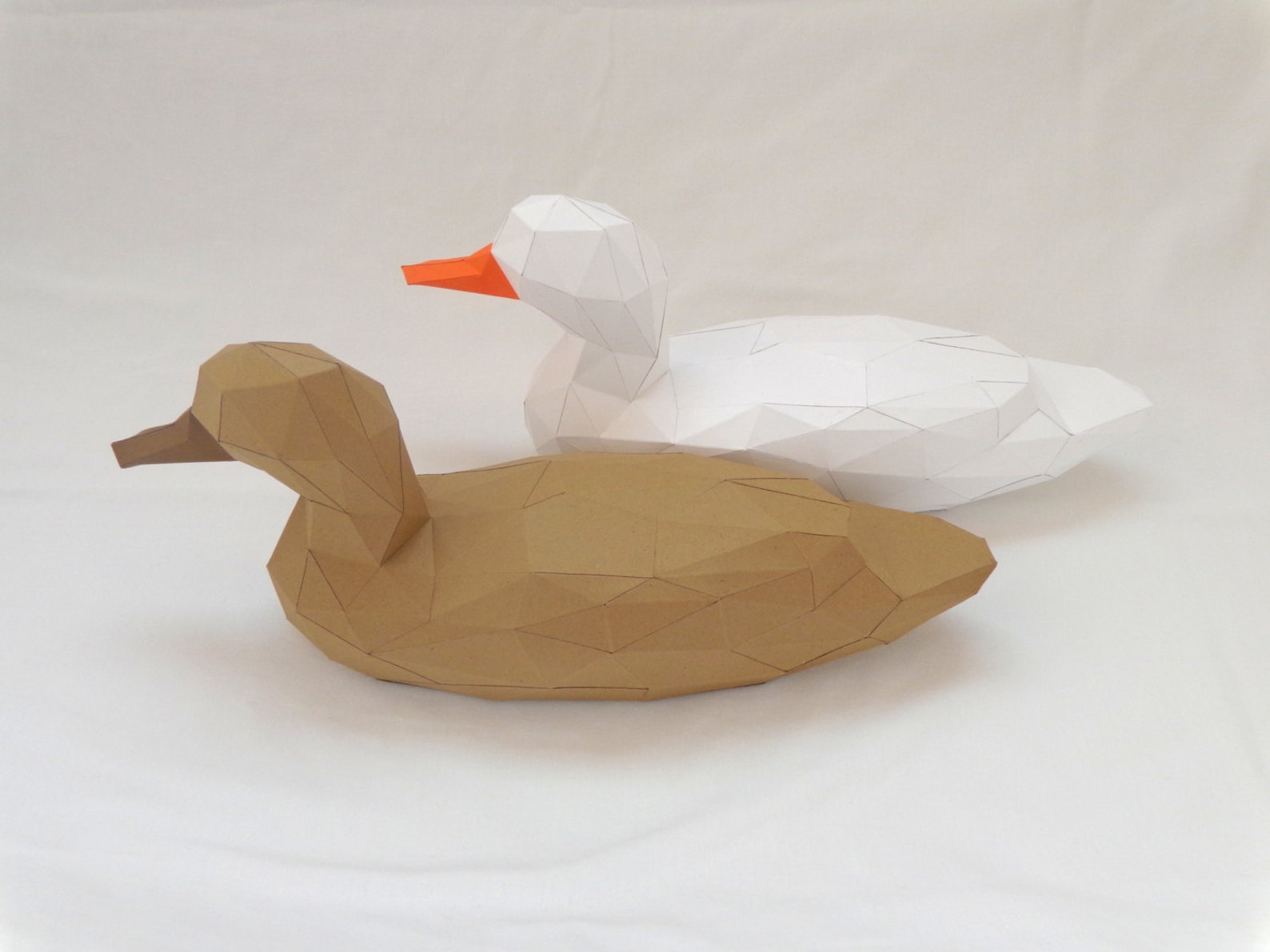 Duck Papercraft PDF Pack - 3D Paper Sculpture Template With ...