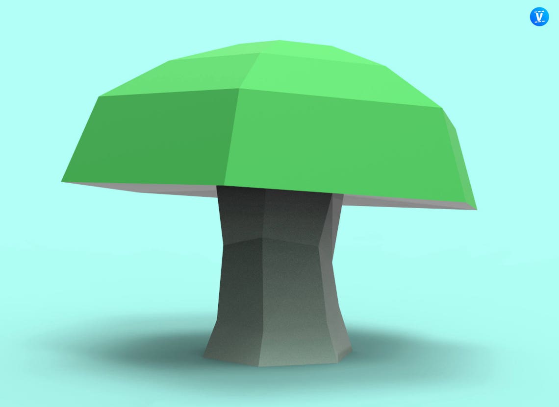 Mushroom Papercraft PDF Pack 3D Paper Sculpture Template - Etsy