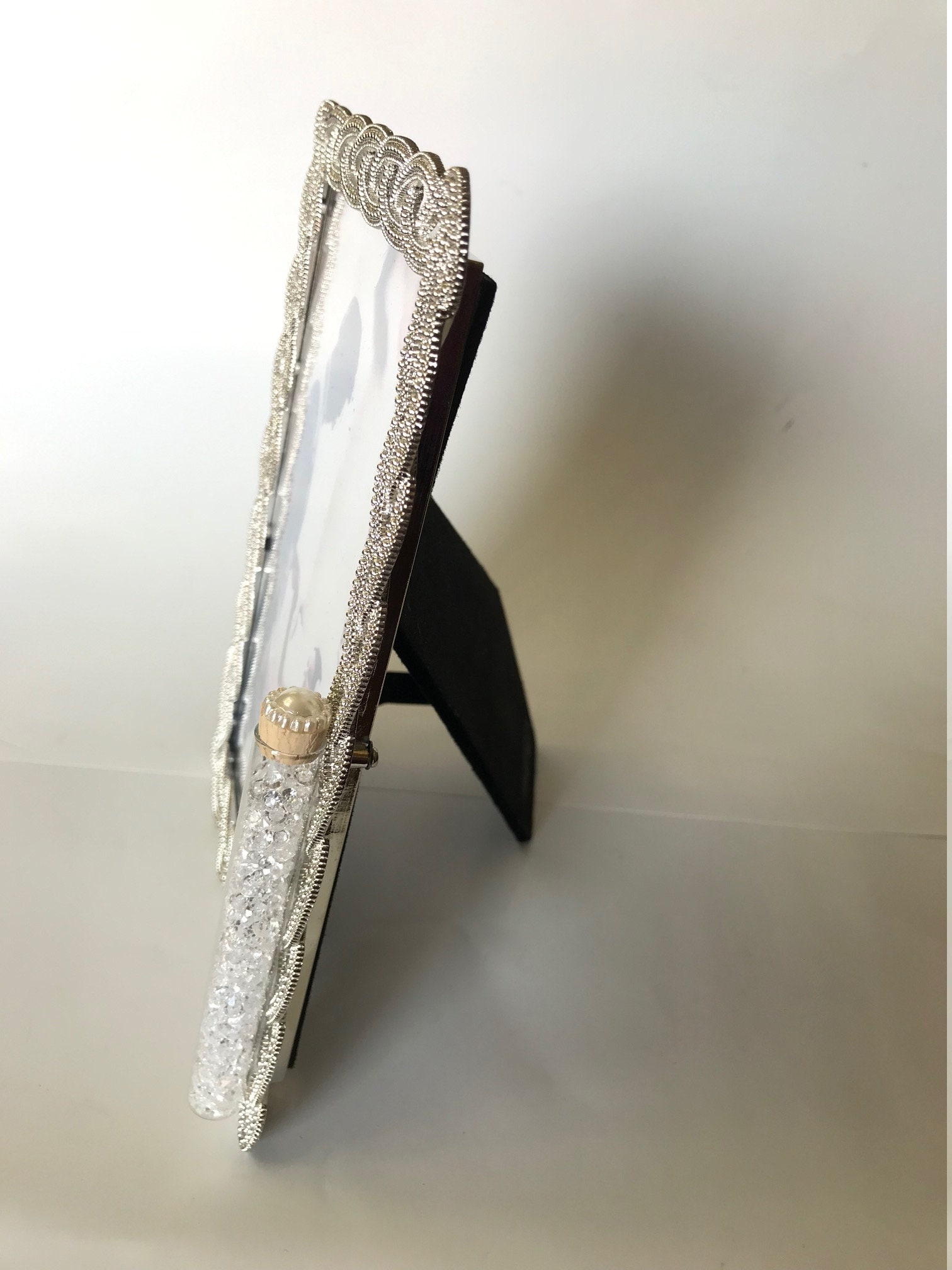 Jewish Wedding Silver Photo Picture Frame With a Container for - Etsy