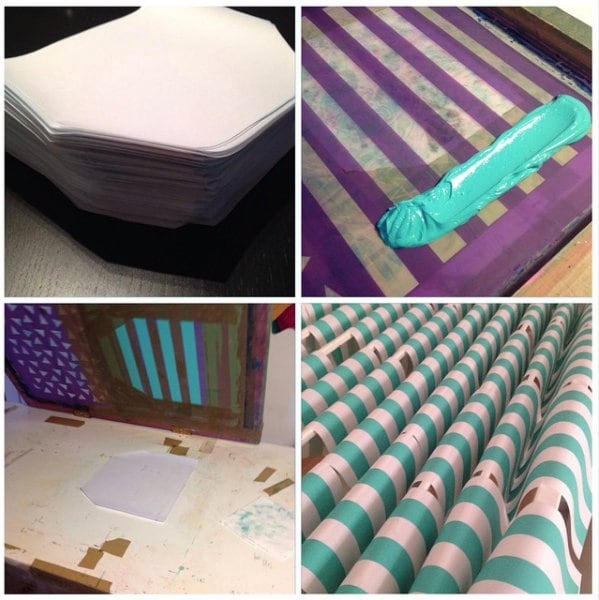 Waterproof Striped Case Turquoise Striped Case Zip Bag - Etsy