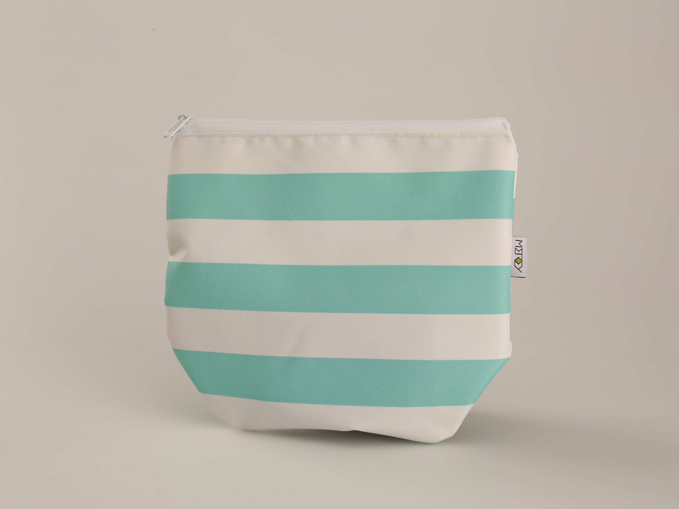 Waterproof Striped Case Turquoise Striped Case Zip Bag - Etsy