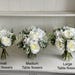 Elegant White and Sage Green Silk Flowers. Silk Wedding Bouquet. - Etsy UK