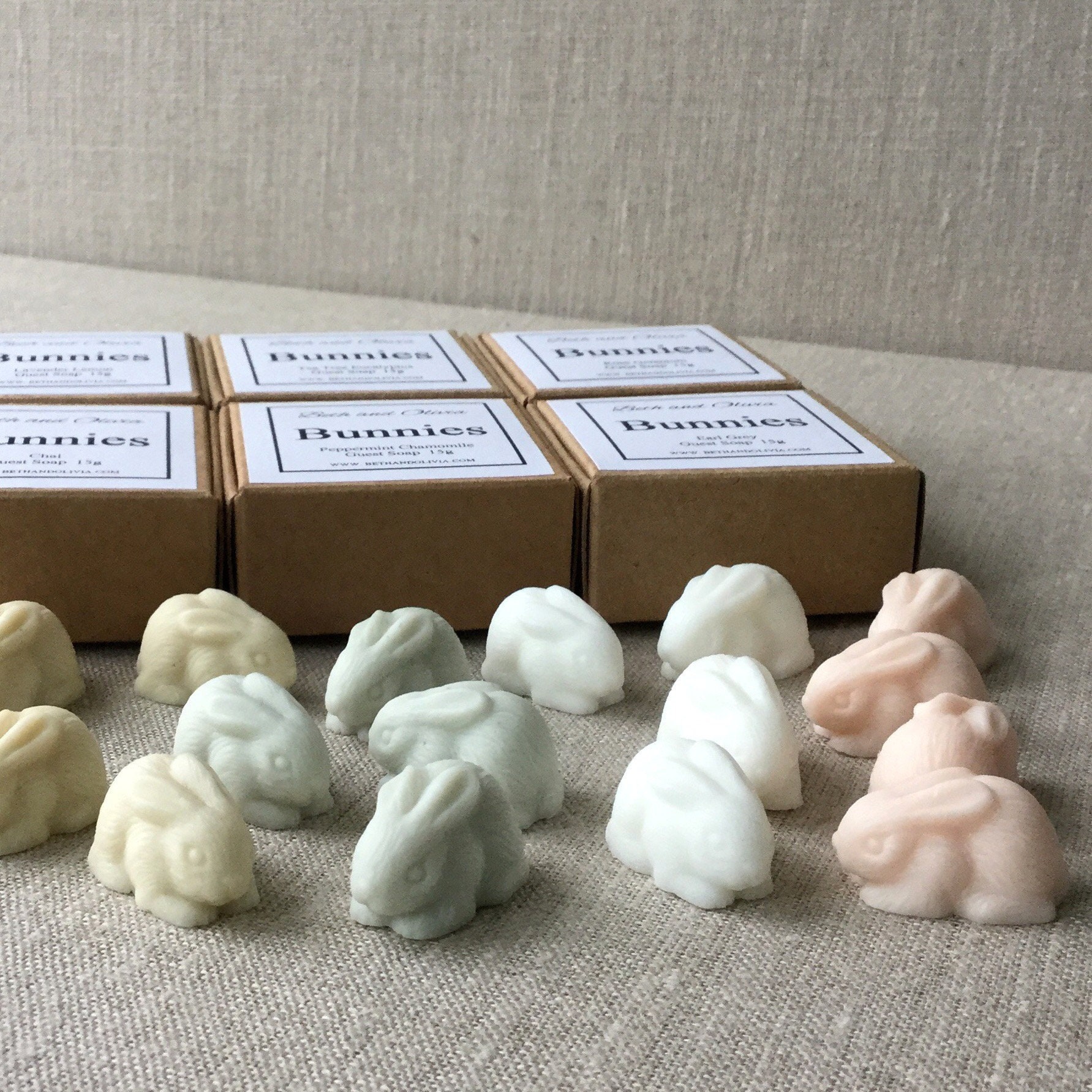 Set of 4 Rabbit Soaps Bunny soap mini rabbit soap guest | Etsy