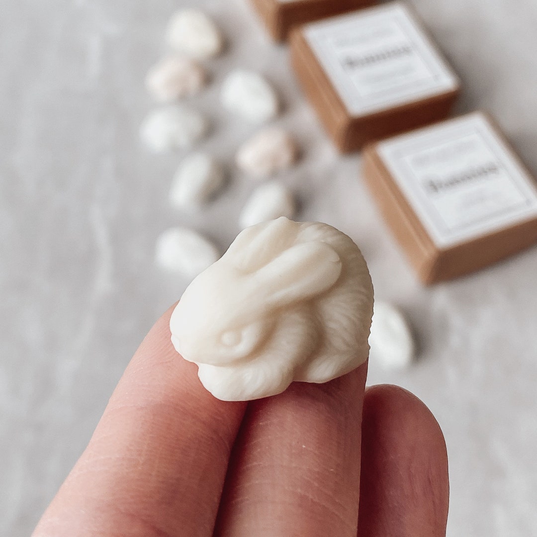 Set of 4 Rabbit Soaps, Bunny Soap, Mini Rabbit Soap, Guest Soap, Animal ...