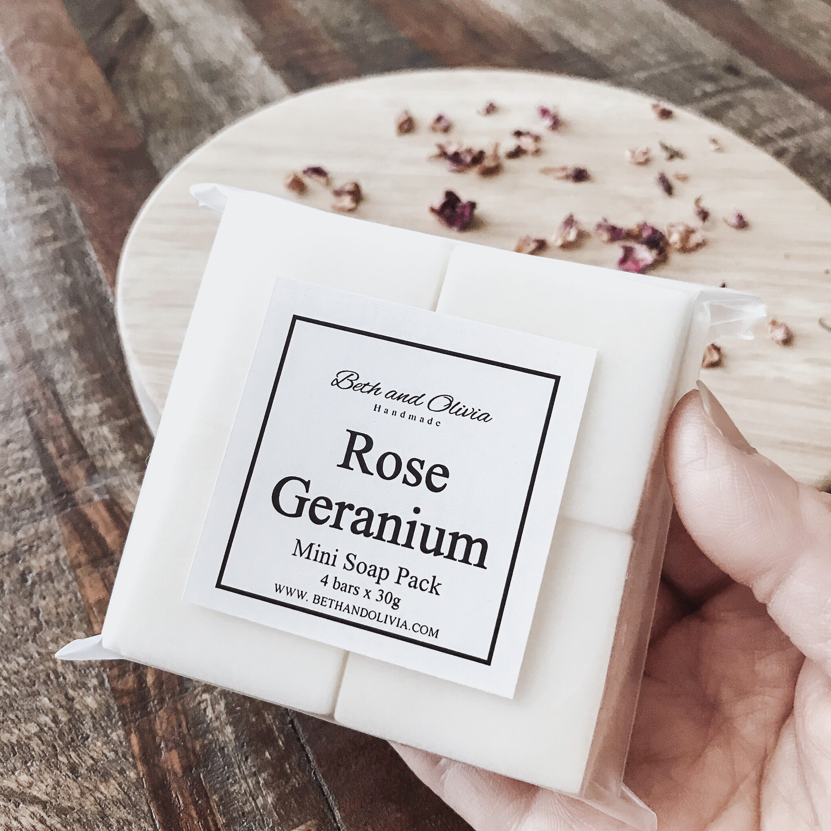 Rose Geranium Mini Soap Pack Soap Set Trial Sized Soap Rose | Etsy