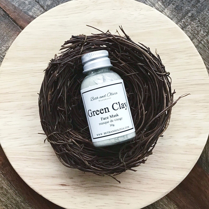 French green clay face mask dry face mask oily skin clay | Etsy