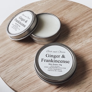 Ginger & Frankincense Skin Butter, Muscle Relief Balm, Ginger Body ...