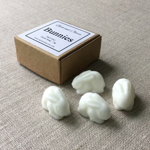 Set of 4 Rabbit Soaps, Bunny Soap, Mini Rabbit Soap, Guest Soap, Animal ...