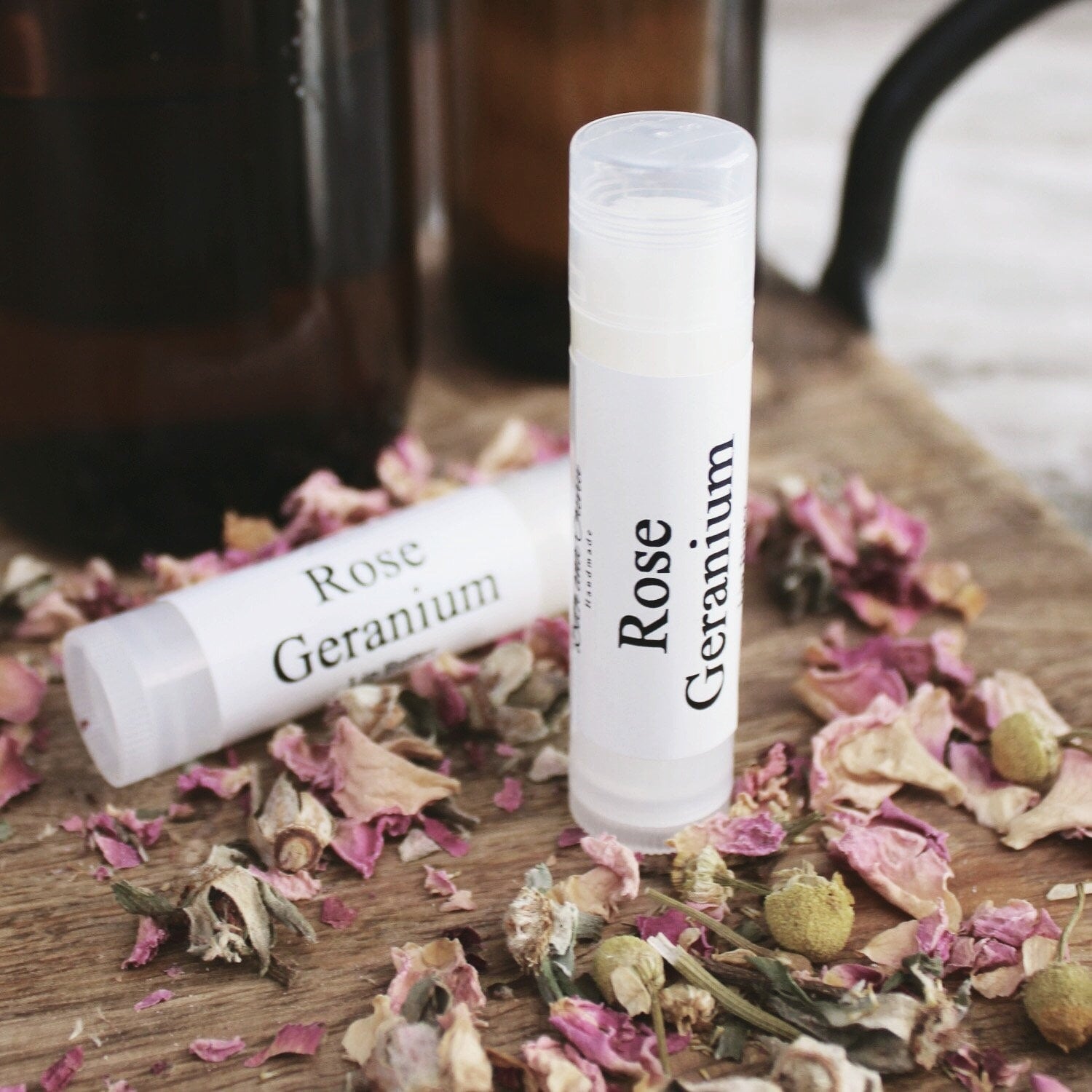 Rose Geranium lip butter Rose geranium lip balm lip balms | Etsy
