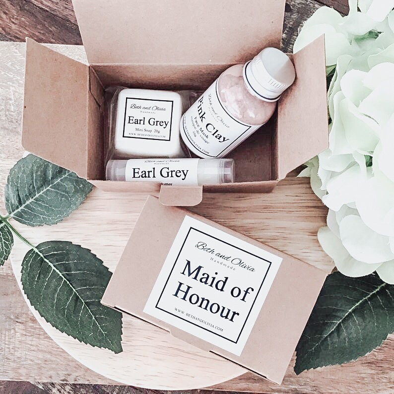 Mini Maid of Honour Gift Set Skincare Thank You Gift Matron - Etsy