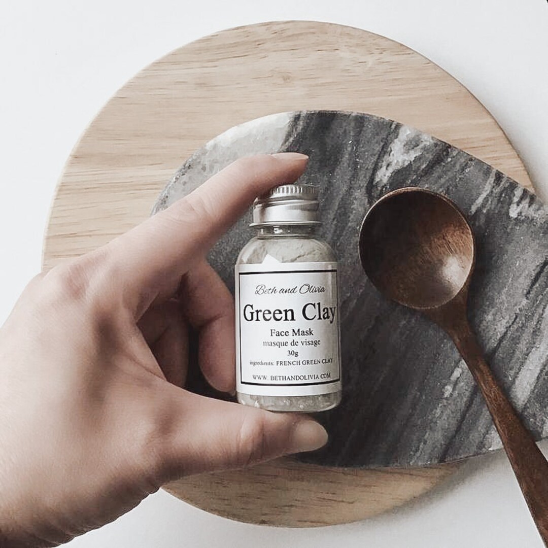 French Green Clay Face Mask, Dry Face Mask, Oily Skin Clay Mask ...