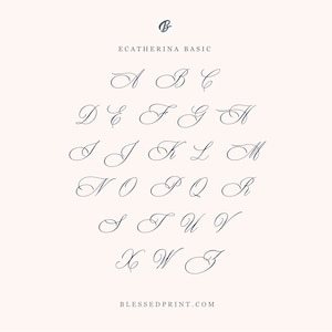 Ecatherina – Wedding Font, Calligraphy Font, Italic Font, Cricut Font ...