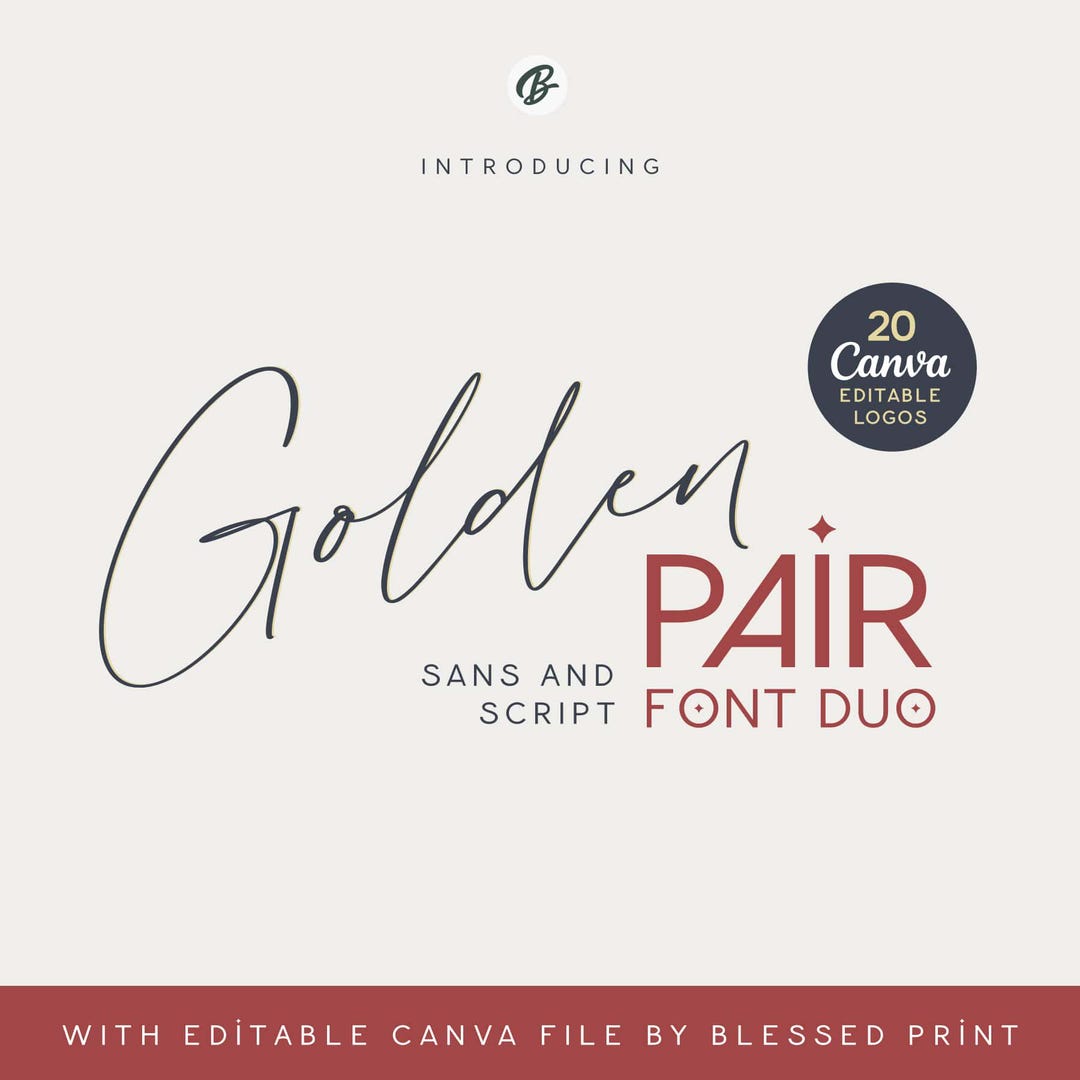Handwritten Font, Canva Template, Editable Logo, Wedding Script ...