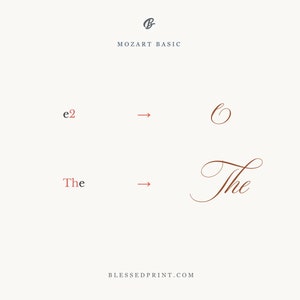 Mozart Font – Script Font, Wedding Font, Font, Cricut Font, Elegant ...