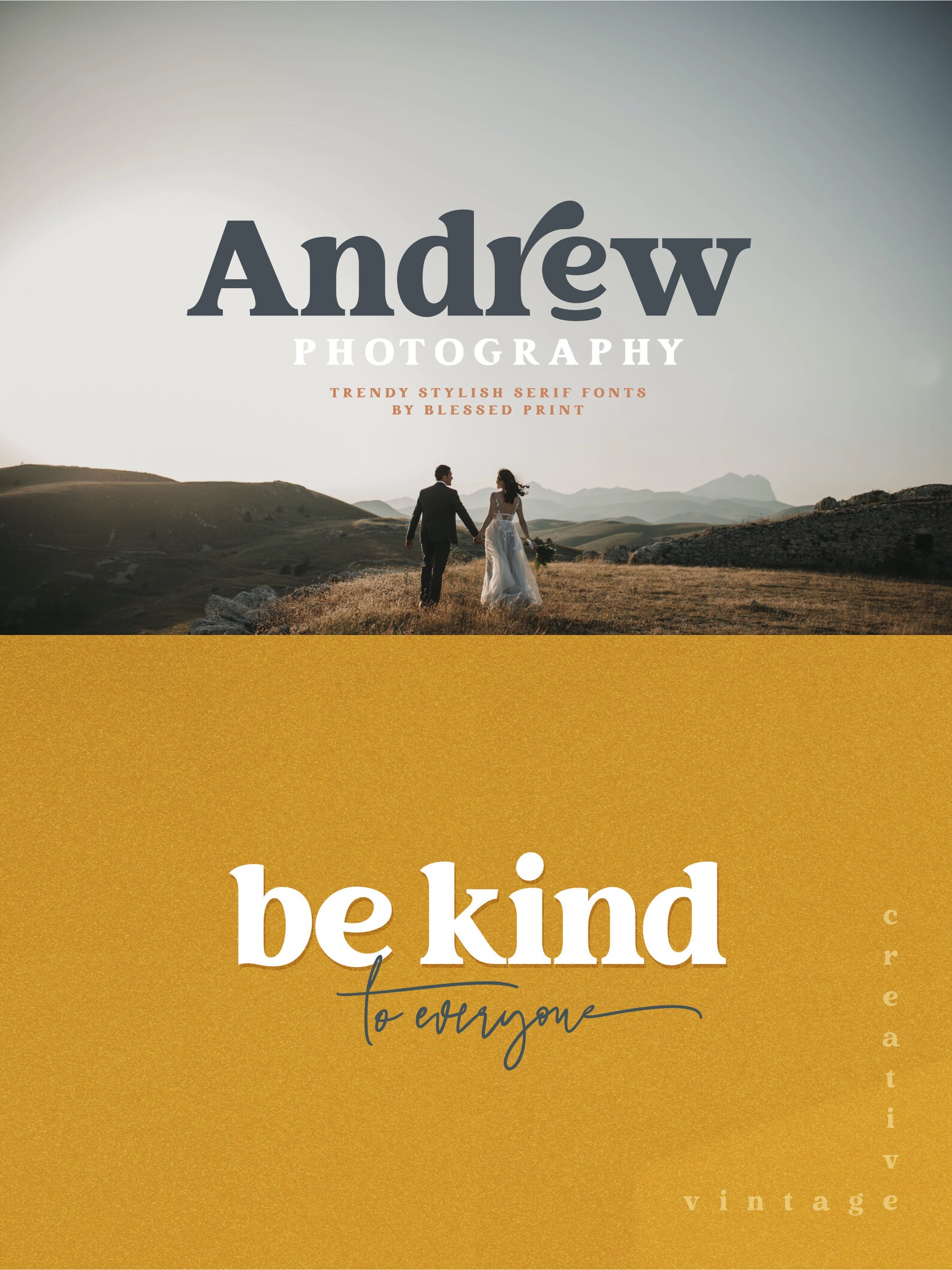 Creative Vintage Font Retro Alphabet Font, Retro Serif Font, 70s Font ...