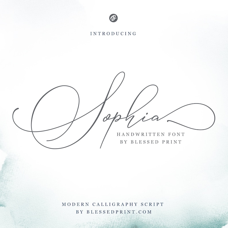 Sophia Font Modern Font, Handwritten Font, Wedding Font, Wedding Script, Elegant Font, Stunning ...