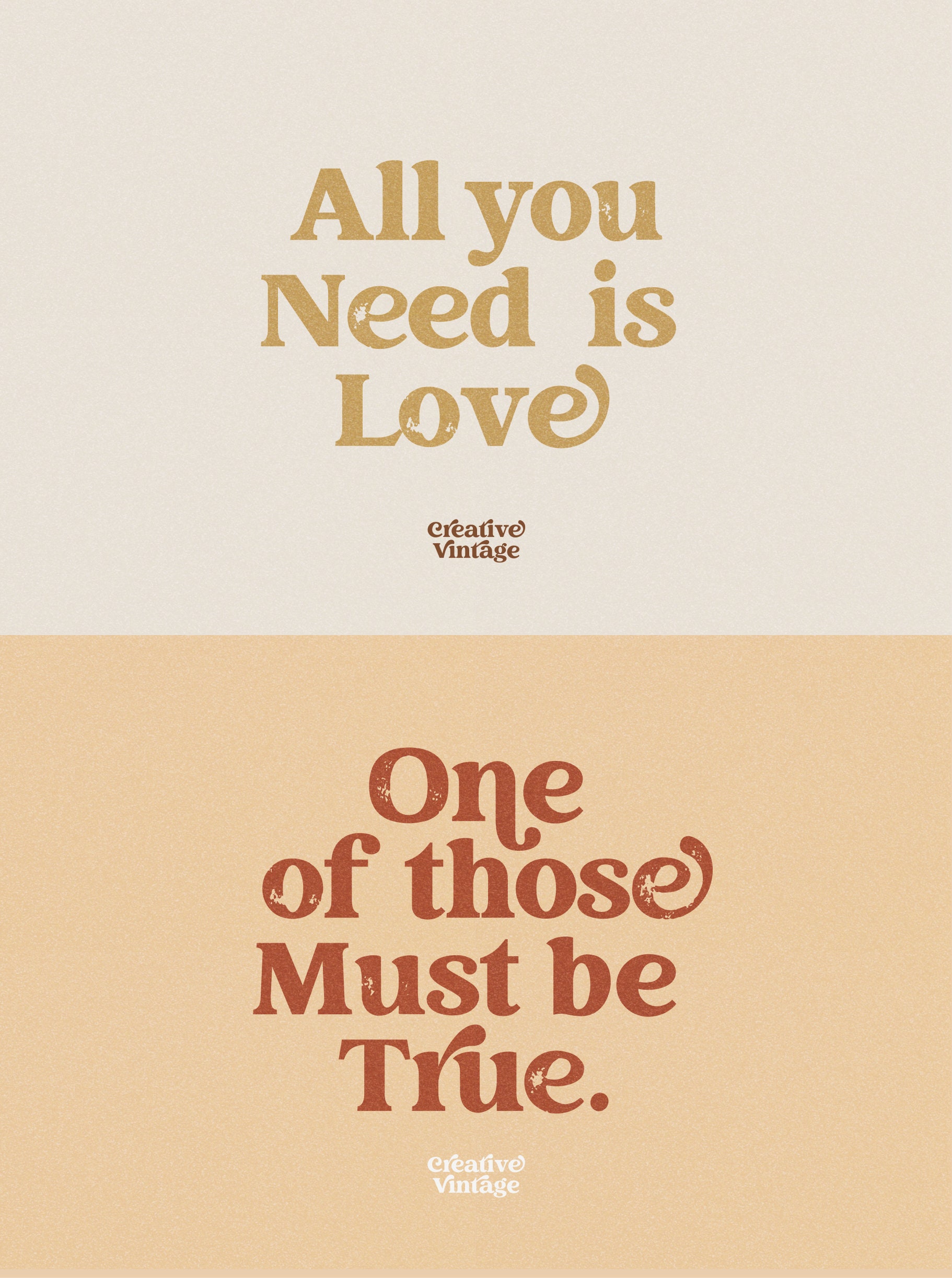 Creative Vintage Font Retro Alphabet Font, Retro Serif Font, 70s Font ...