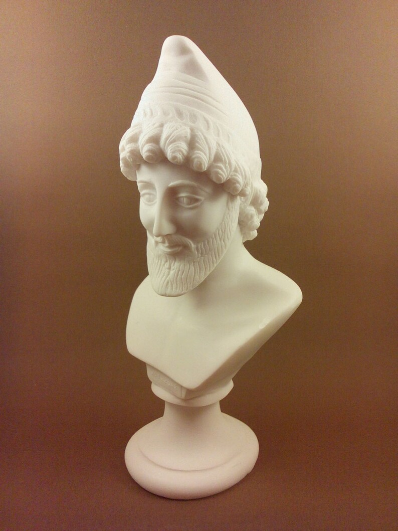 Odysseus Alabaster Sculpture Bust Hero of Homer's Epic | Etsy