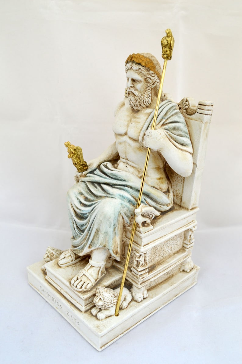 Zeus Statue Ancient Greek Mythology Father Of All Gods