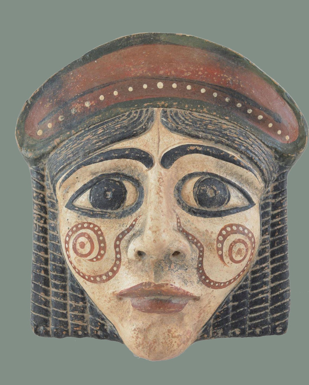 Ancient Greek Woman Theatrical Mask Quality Artifact High - Etsy