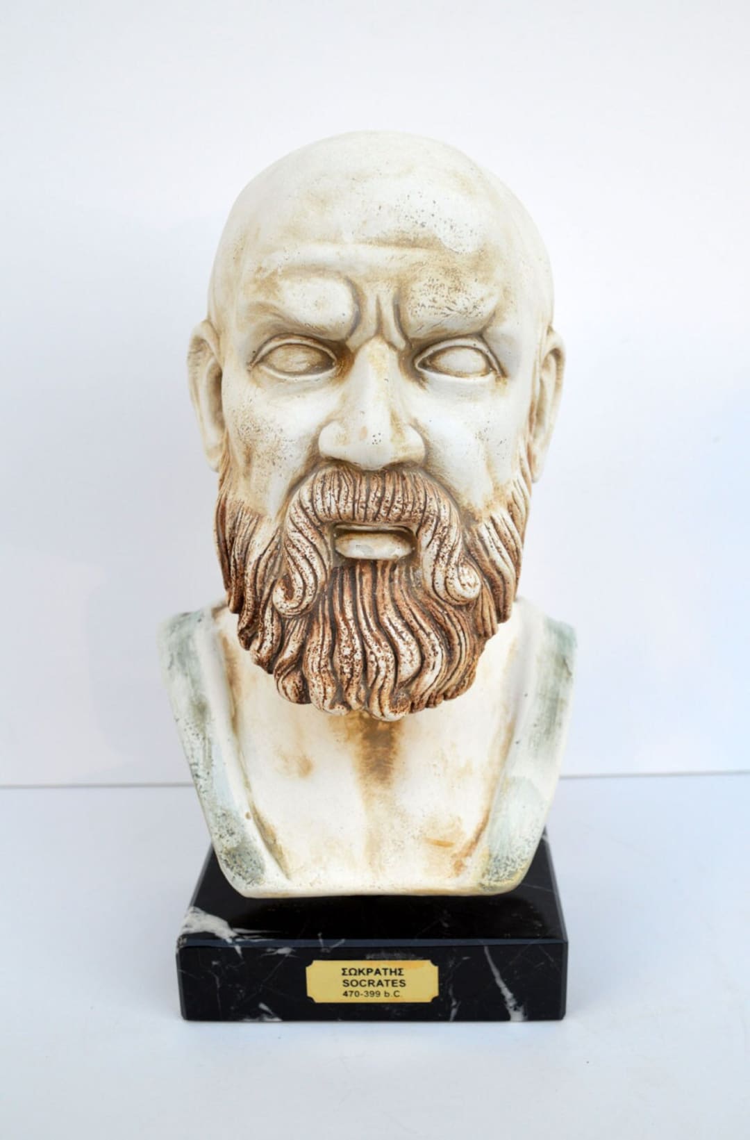 Ancient Greek Philosopher Socrates Great Sculpture Statue Bust Artifact ...