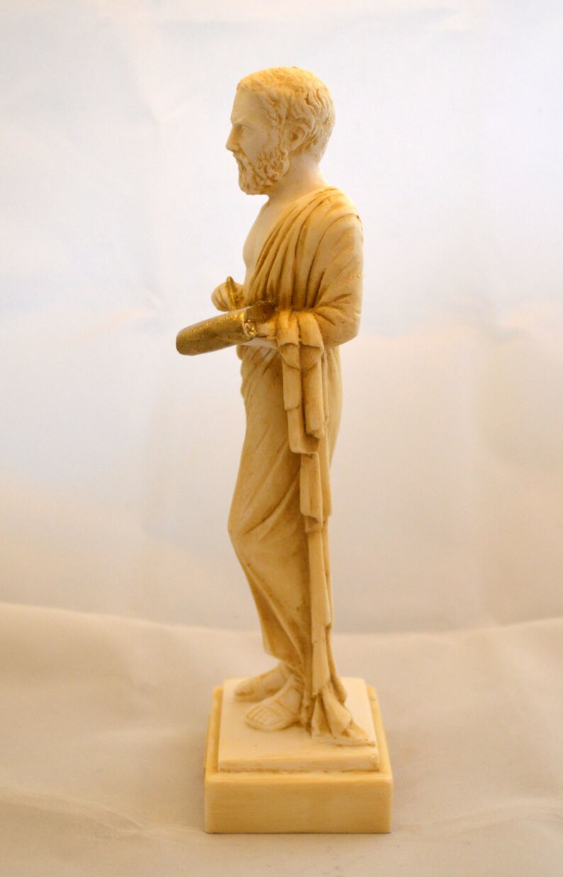 Filosofo Erodoto statua statua Alabastro patina invecchiato - Etsy Italia