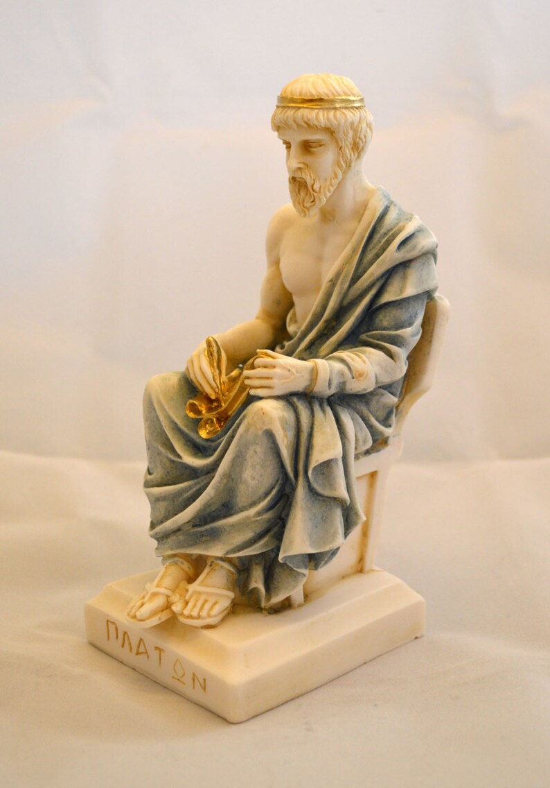 Plato Platon Ancient Greek Philosopher Alabaster Sculpture | Etsy