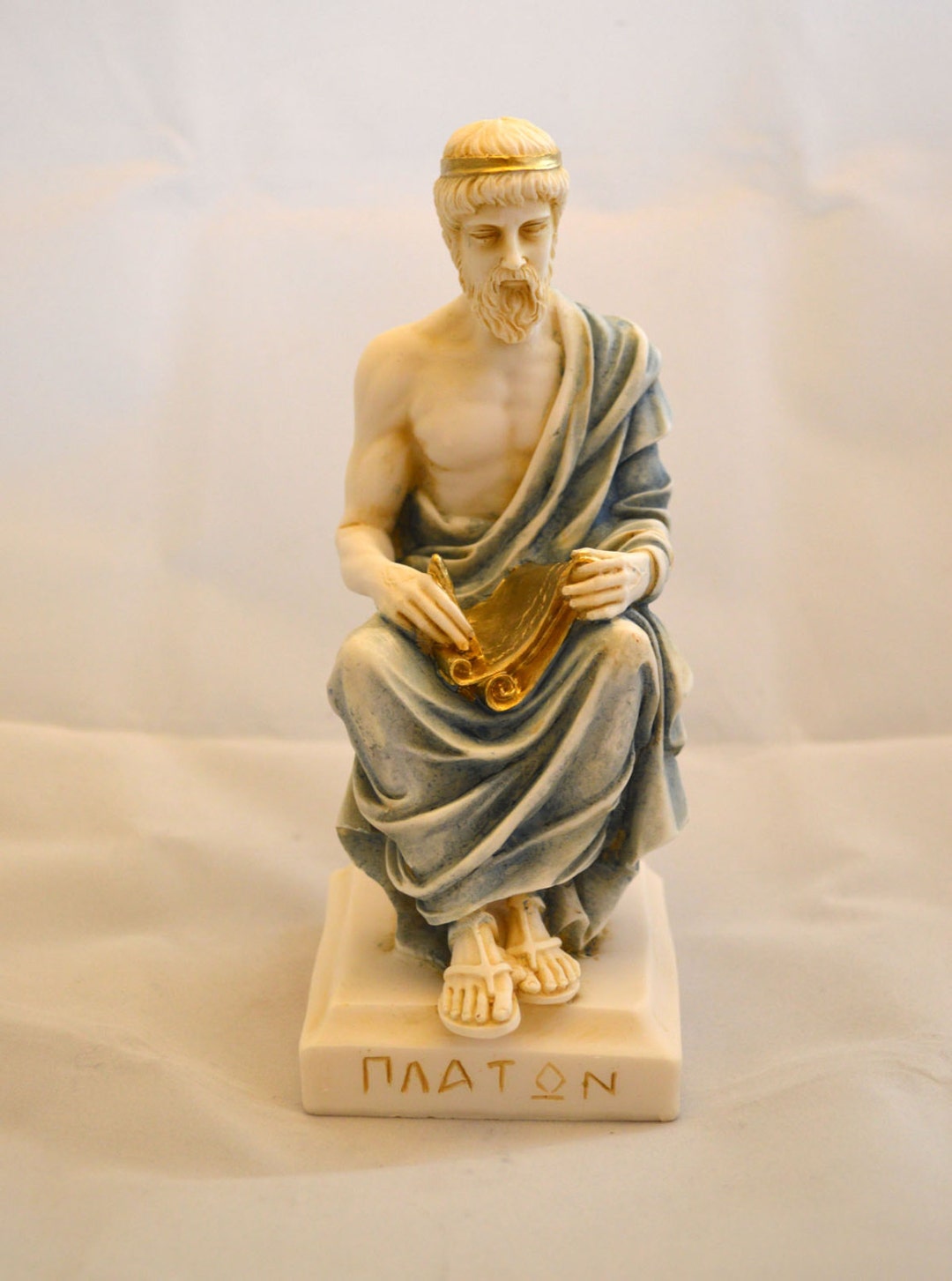 Plato, Platon Ancient Greek Philosopher Alabaster Sculpture Statue Clr ...