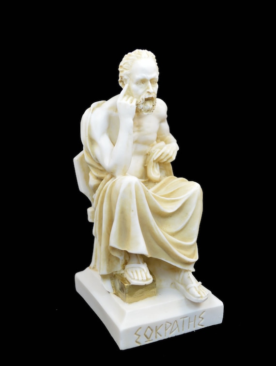 Socrates Statue Thinking