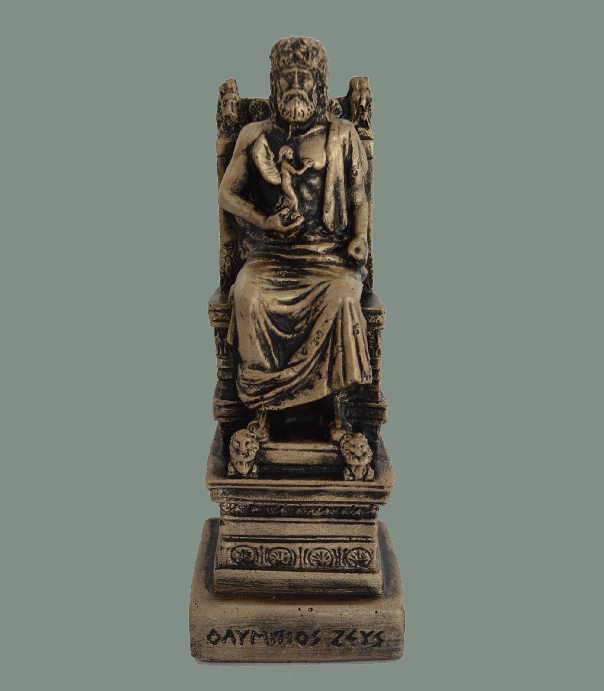 Ancient Greek King On Throne