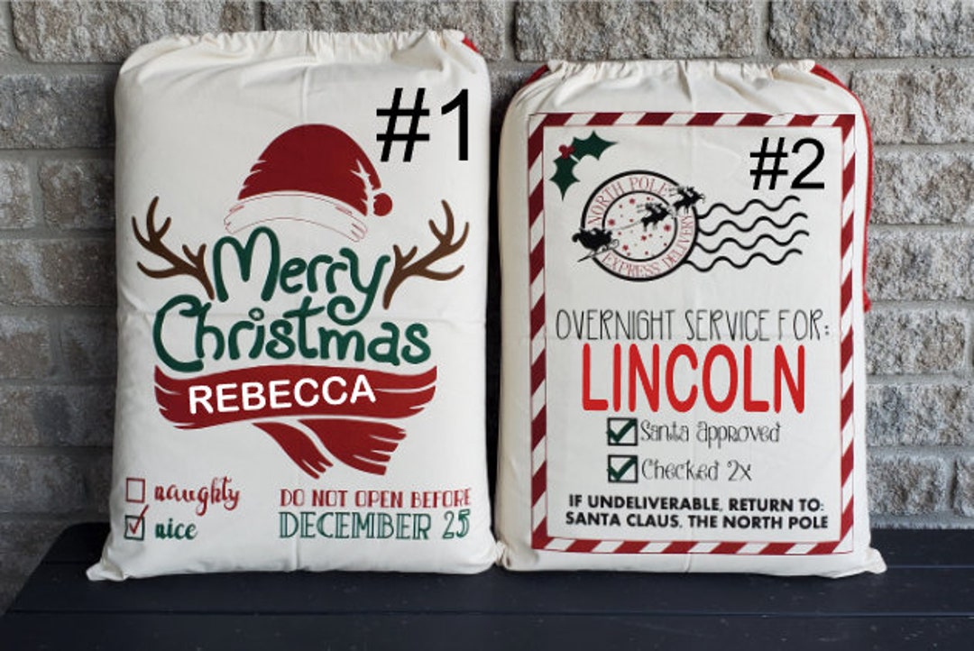 Personalized Santa Sacks Custom Christmas Santa Sacks - Etsy.de