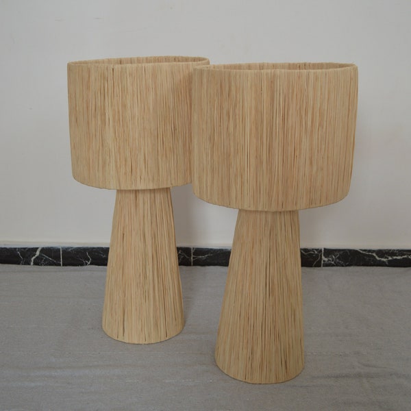 Raffia Nightstand - Etsy