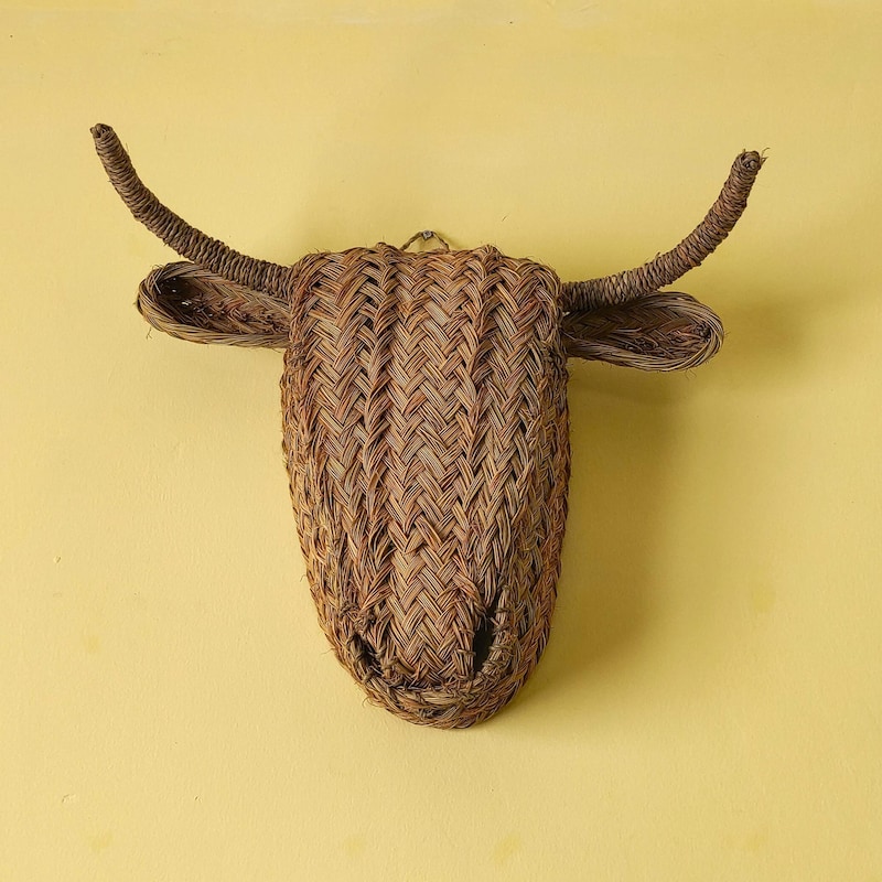 Woven Bull Head - Etsy